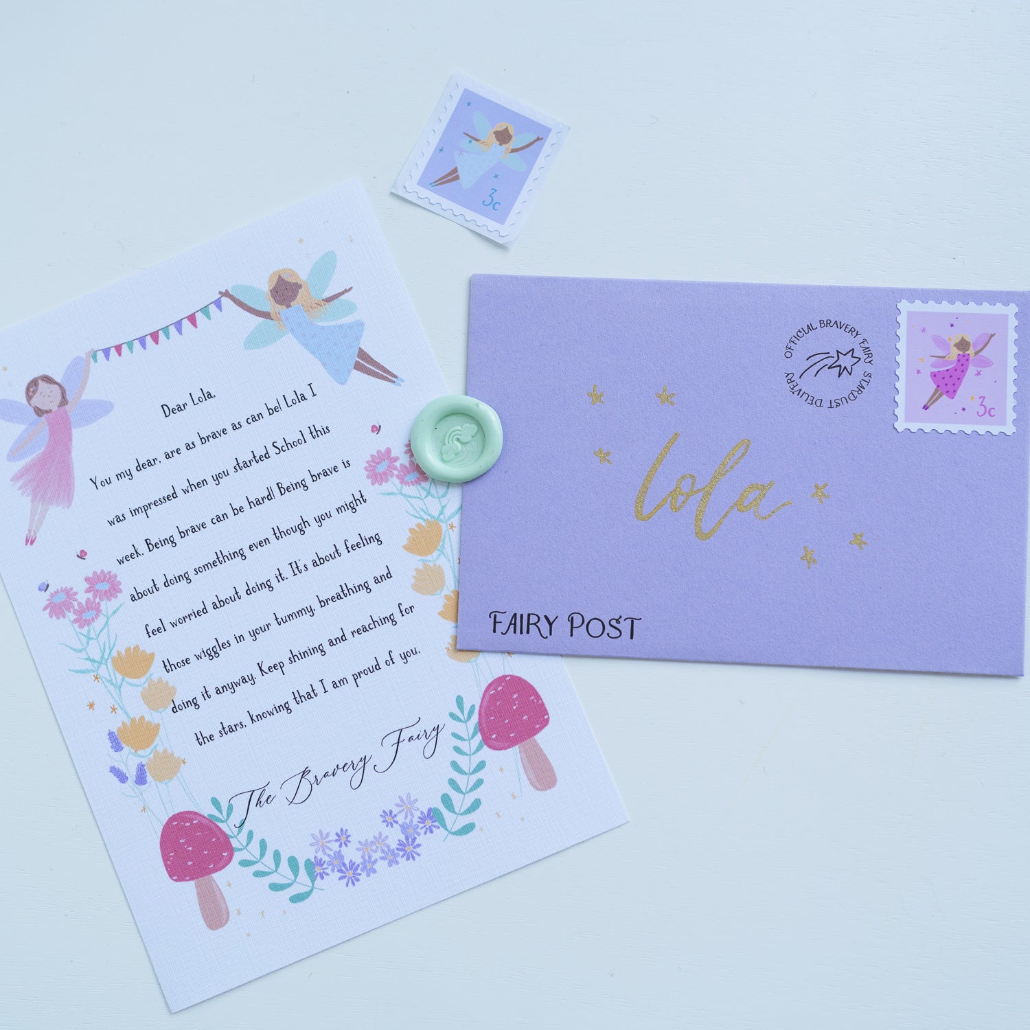 The Bravery Fairy letter – Stardust and Whimsy
